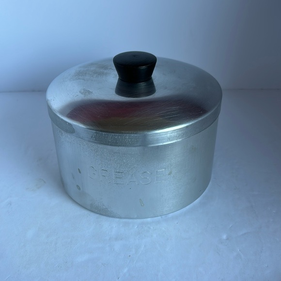 Vintage | Dining | Vintage Aluminum Grease Container With Lid | Poshmark